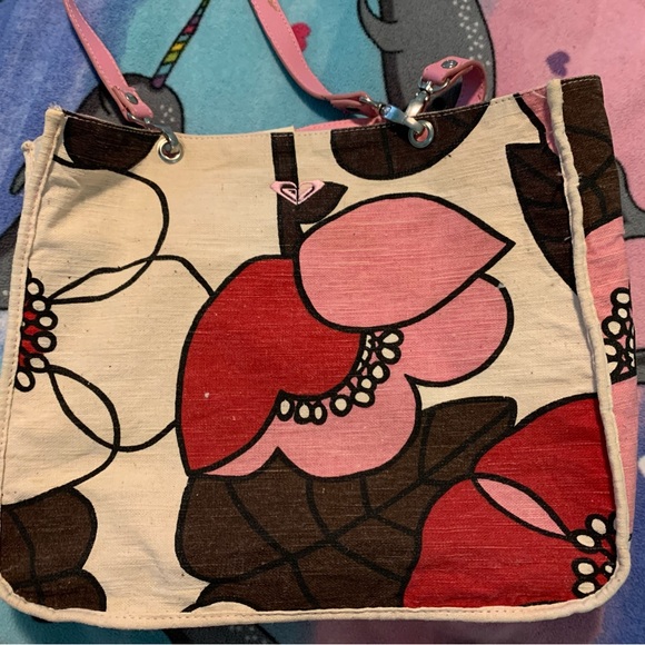 Roxy | Bags | Roxy Big Flower Vintage Surf Beach Purse Bag | Poshmark